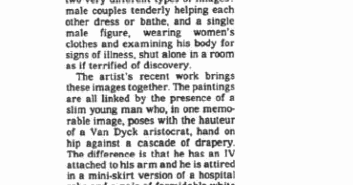 Art in Review | Alexander Gray Associates